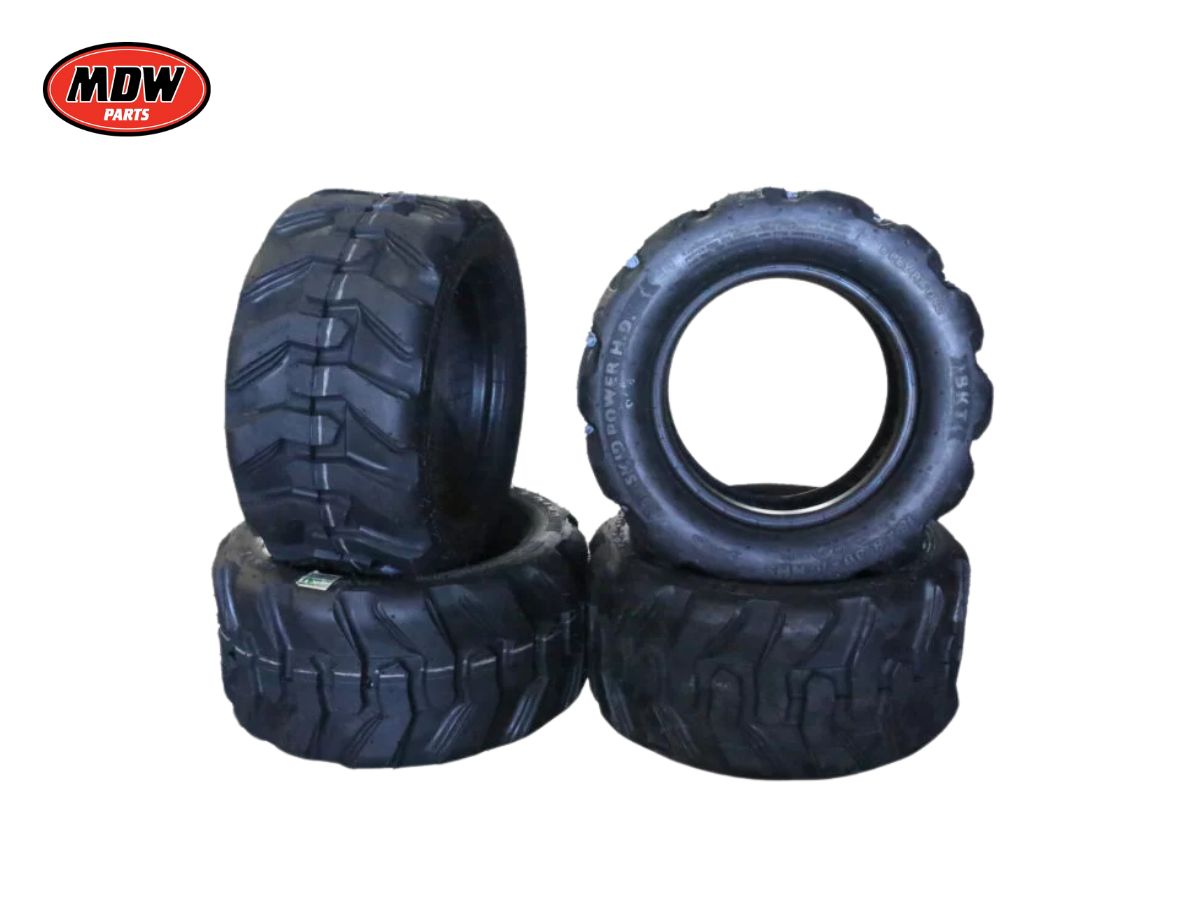 4 X MINI SKID LUG TYRES - 23 X 8.50-12 | Mini Digger Wholesale