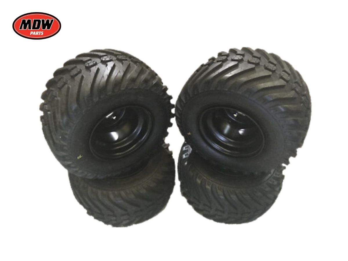 Dingo Tyre and Rim Set - 4 x T415 Tyres 18x8.50-8 | Mini Digger Wholesale