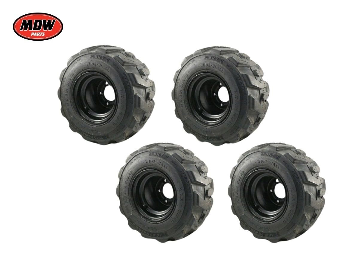 Dingo Tyres Rims Combo - 4 x Rims and Lug Tyres | Mini Digger Wholesale